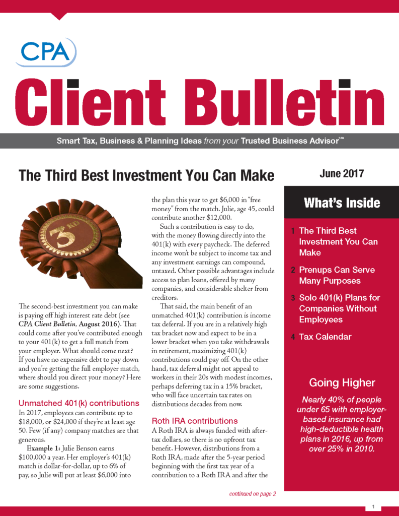 The Third Best Investment You Can Make – June 2017 | WRDR - Wermer ...